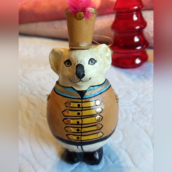 Unique Vintage | Holiday | Rare Vintage Paper Mache Koala Bear Marching ...